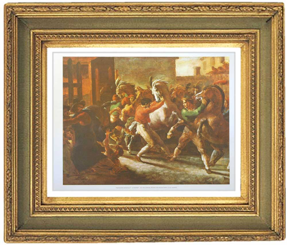 Art Lithographs - THEODORE GERICAULT - LE DEPART (LITHOGRAPH)